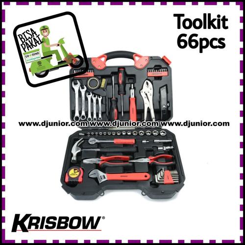 Jual KRISBOW - TOOL KIT 66 PCS / TOOLKIT BOX SET OBENG TANG PALU KUNCI ...