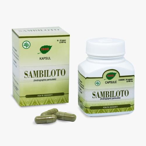 Jual Jamu IBOE - 1 botol Sambiloto Herbal Supplement 30 kapsul - Kota ...