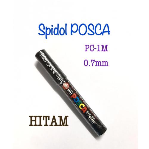 Jual HITAM Spidol POSCA Marker 0.7mm PC-1M Pen UNI kaca gelas ATK0918PC ...