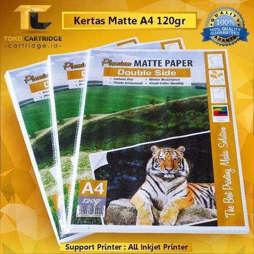 Jual Kertas Art paper Matte Double Side Premium A4 120 gsm 50 lbr Foto ...