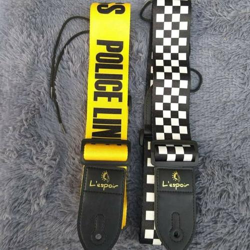 Jual STRAP GITAR AKUSTIK DAN ELECTRIC POLICE LINE/STRAP GITAR POLICE ...