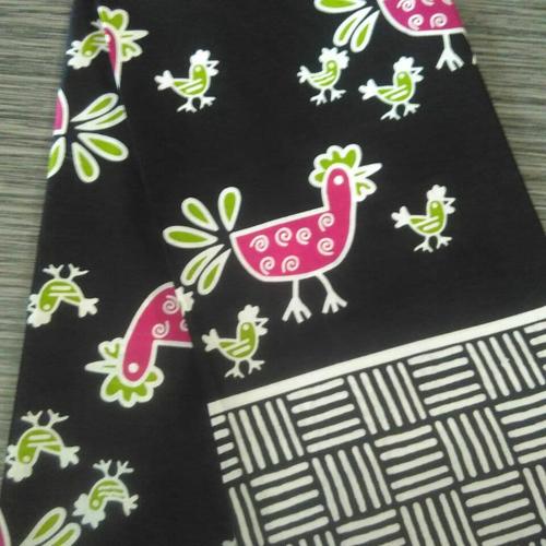 Jual Kain batik motif karakter ayam/ Kain batik lucu / Kain batik murah ...