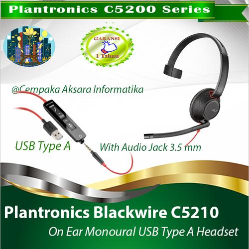 Jual Plantronics Blackwire C5210 On-Ear Monoural Headset - Jakarta ...