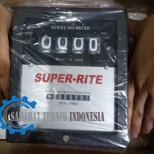 Jual Jual Flow Meter Oil Super-rite 1 1/2 inch Series 999 Meter 4Digit ...