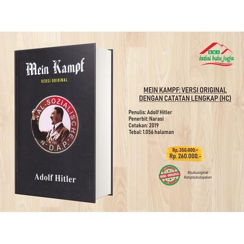 Jual Buku Adolf Hitler - MEIN KAMPF: VERSI ORIGINAL (HC) - Kab. Sleman ...