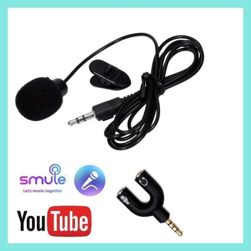 Jual Clip on Mic microphone 3.5mm + spliter u shape - Kab. Pemalang ...