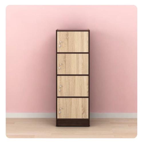 Jual Rak serbaguna minimalis rak buku 4 susun dengan pintu ayun Alba ...