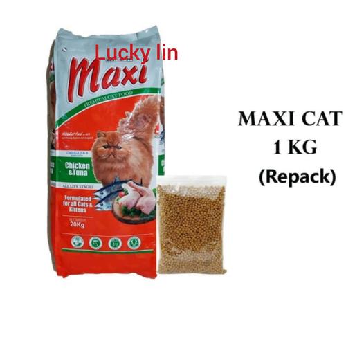 Jual maxi 1kg repack maxi cat 1kg repack premium cat food - Kota Bekasi ...