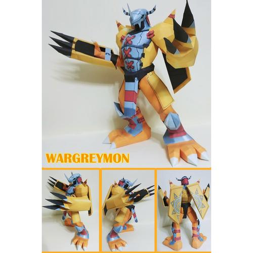 Jual DIY Papercraft Digimon Wargreymon (sudah potongan per part) - Kab ...