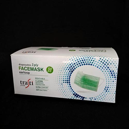 Jual Masker trasti earloop 3ply warna hijau - Kota Tangerang - deasshop ...