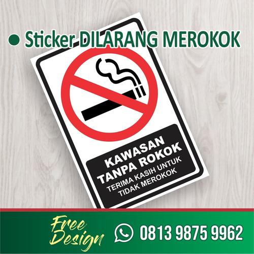 Jual Sticker DILARANG MEROKOK - 24 x 32 - Kab. Bogor - LABELA Sticker ...