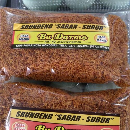 Jual serundeng srundeng kelapa - Manis - Kab. Wonogiri - toko mete bu ...