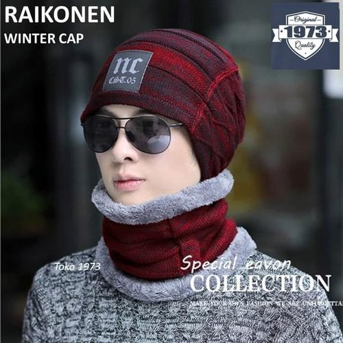 Promo Winter cap & syal : RAIKONEN - knit caps topi musim dingin topi ...