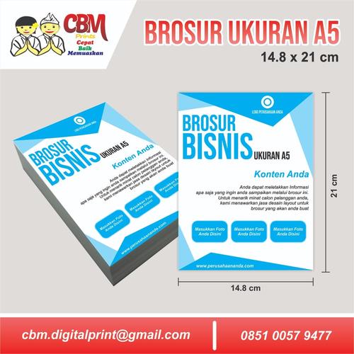 Jual Cetak Print Paket Rim Brosur A5 - Brosur 1 Sisi - Kota Denpasar ...