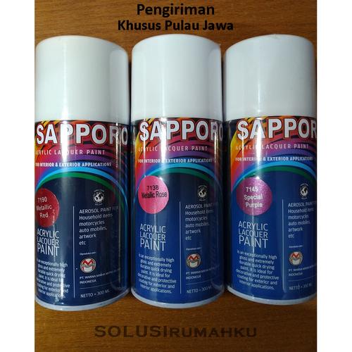 Jual CAT SEMPROT SAPPORO SPRAY MERAH RED PINK UNGU PURPLE / PYLOX PILOX ...