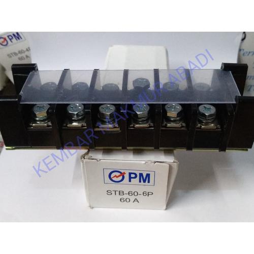 Jual Terminal Blok 60 A 6pole /STB60-6P merk PM / Isolator 60Ampere 6 ...