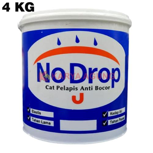 Jual NO DROP Cat Pelapis Anti Bocor / Cat Tembok Waterproof 4 KG Galon - 003 Hitam - Kota ...