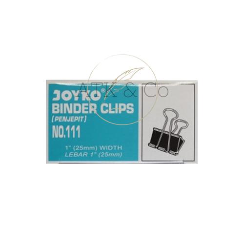 Jual Binder Clip 111 Joyko - Clips Klip Penjepit Kertas Hitam Joyko ...