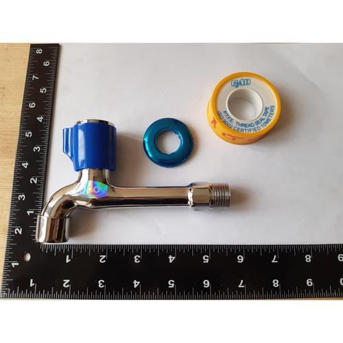 Jual KRAN KERAN PANJANG TEMBOK BULAT WARNA 1/2 INCH KAMAR MANDI BAK AIR ...