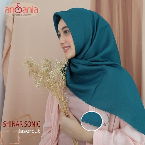 Jual JILBAB Segi Empat SHINAR Glamour Sonic Laser Cut Ansania Original ...