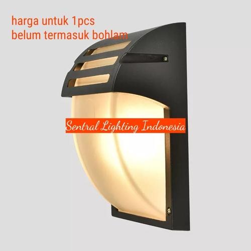 Jual SL37 LAMPU DINDING OUTDOOR WATERPROOF FITTING E27 BLACK - dengan ...