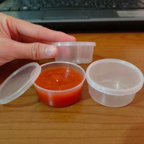 Jual Cup Saos Sambal 20ml/Tempat Sambal 20ml/Cup Plastik Bening ...