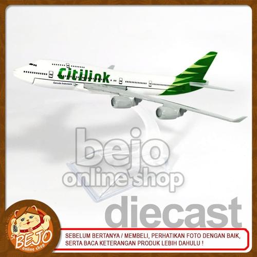 Jual DIECAST CITILINK GARUDA INDONESIA AIRPLANE PESAWAT REPLIKA ...