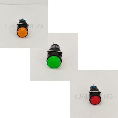 Jual Push Button - Lampu Panel Indikator 24VDC 16MM Merah,Hijau,Kuning ...