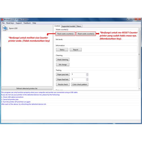 Jual WIC - Waste Ink Pad Counter Reset Utility - Versi ONLINE - Kab ...