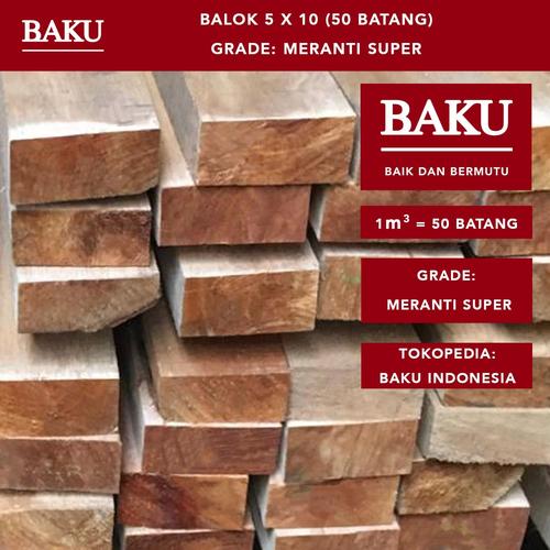 Jual Kayu Balok 5 x 10 Meranti Super (50 batang) - Kota Tangerang ...