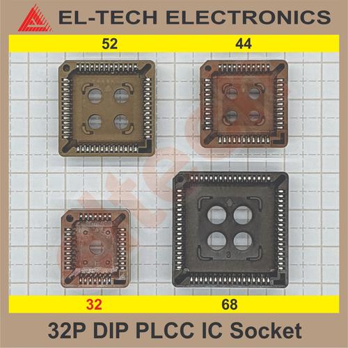 Jual 32 32P 32Pin P Pin (9-7-9-7) 2.54mm DIP DIL PLCC IC Socket Soket ...