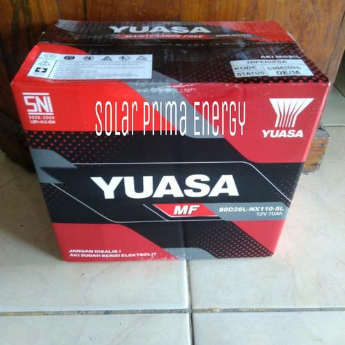 Jual Aki YUASA MF NX 110-5L / 80D26L 12v 70ah ( Mobil Juke) - Kab ...