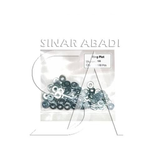 Jual RING PLAT M 4 - RING PLAT BAUT M4 ISI 100 PCS - Kota Bandung ...