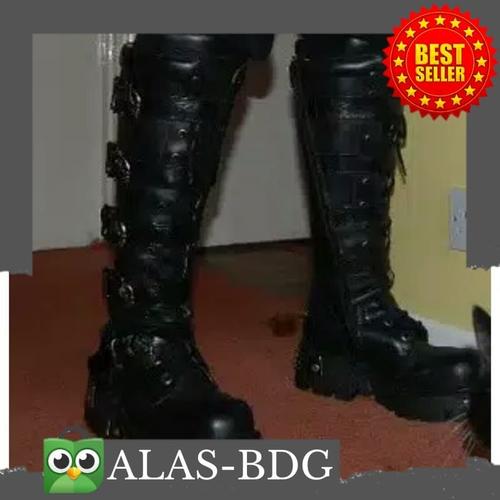 Jual Sepatu Rock Punk Manggung Hitam - 38 - Kab. Bandung - ALAS-BDG ...