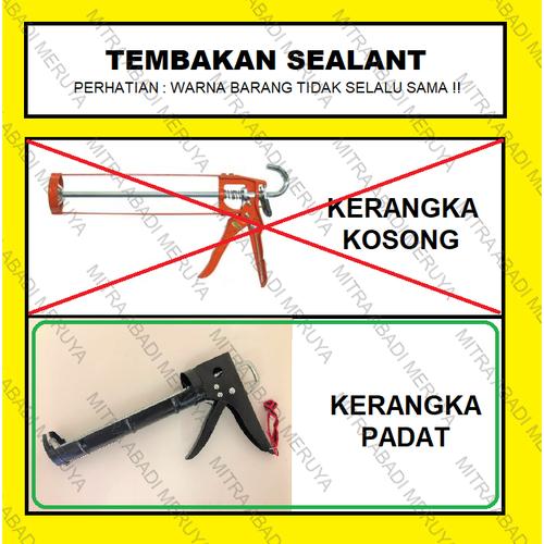 Jual Tembakan Sealant Kerangka Padat Silicone Gun Tembakan Lem Kaca ...