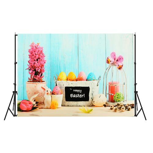 Jual 7x5ft/5x3ft Happy Easter Theme Thin Vinyl Photography Backdrop ...