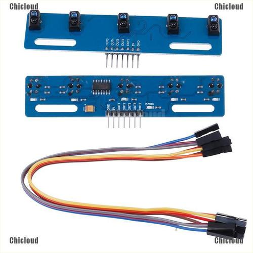 Jual TCRT5000 KIT 5 way/road IR photoelectric switch barrier line track ...