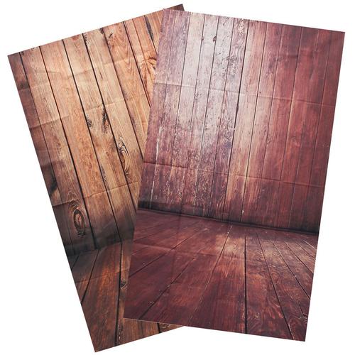 Jual 3x5FT 0.9x1.5m Wood Grain Thin Backdrop Photography Background ...