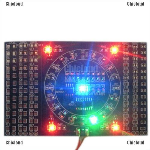 Jual SMD rotating led smd components soldering practice board kit diy ...