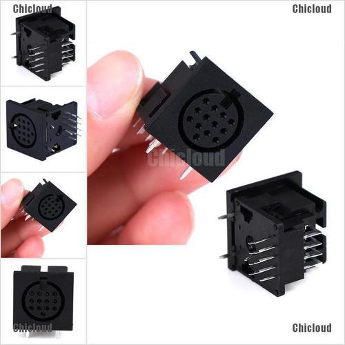 Jual DIN 13 Pin Adaptor Konektor PCB Mount PCB Panel Female - Jakarta ...