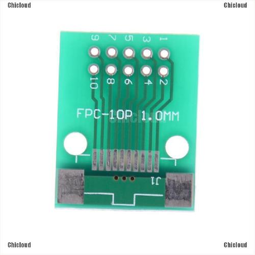 Jual 1Pcs 10-Pin 0.5mm FFC FPC to 10P DIP 2.54mm PCB Converter Board ...