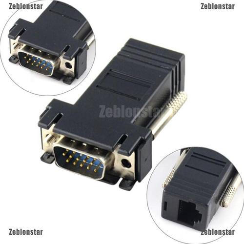 Jual Star Ada Adapter Extender VGA RGB hdb Male to LAN CAT5 CAT6 RJ45 ...