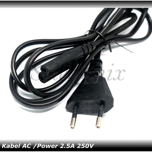 Jual Kabel AC / Power / Printer / TV angka 8 - 2.5A / 250V - Jakarta ...