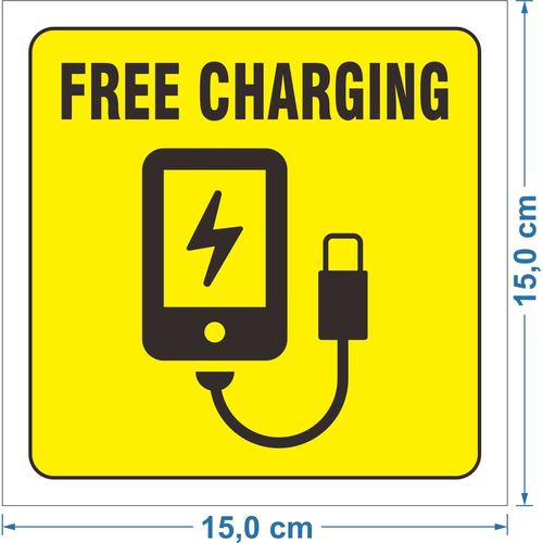 Jual STIKER FREE CHARGING 15X15CM - S 10x10cm - Kota Tangerang Selatan ...