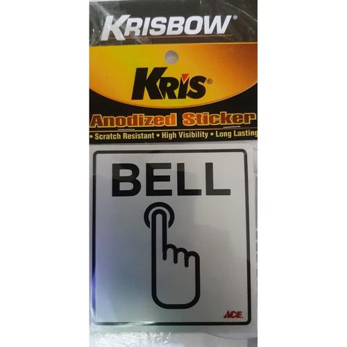 Jual Stiker Bell untuk petunjuk ada bell di pagar atau pintu rumah 9 x ...
