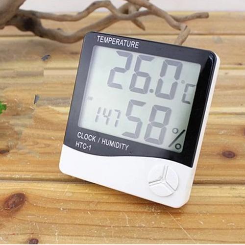 Jual Termometer Suhu Hygrometer Digital Clock Humidity Kelembapan udara ...