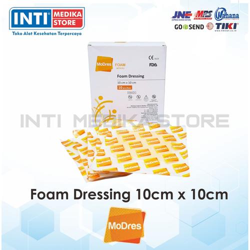 Jual MODRES - Foam Dressing Non Adhesive 10cm x 10cm / Plester Luka ...