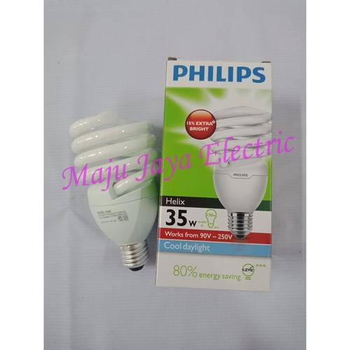 Jual Lampu Philips Helix Ulir Spiral 35 W Watt 35w 35Watt Putih Cool ...