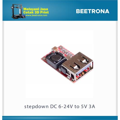 Jual Step Down Converter Module DC 6-24V to 5V 3A Max USB Output ...
