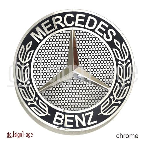 Jual signage Mercedes Benz Logo hiasan dinding 3D acrylic - chrome ...
